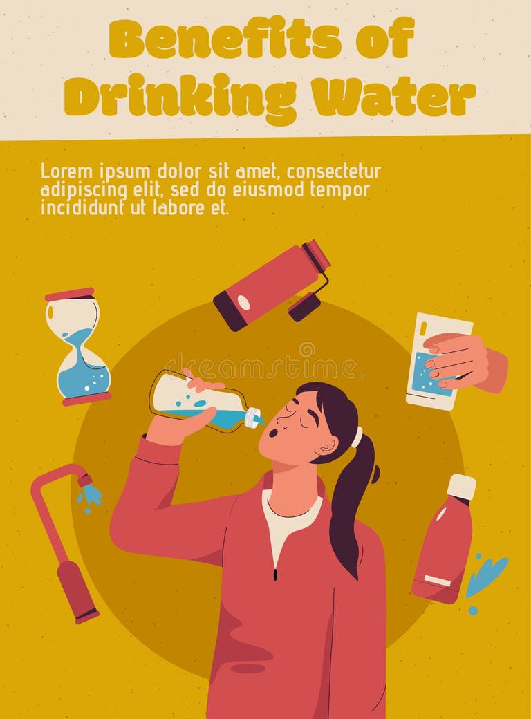 Benefits Drinking Water Stock Illustrations 152 Benefits Drinking