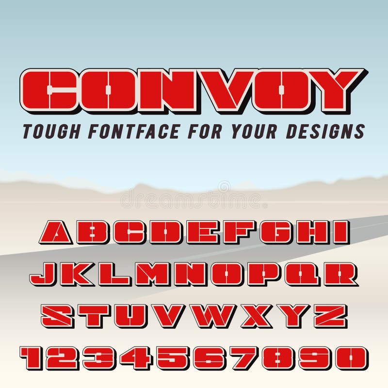 Vector Poster Font stock vector. Illustration of poster - 83689028