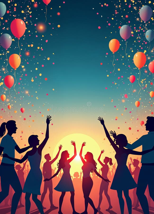 Party People Dancing Vector