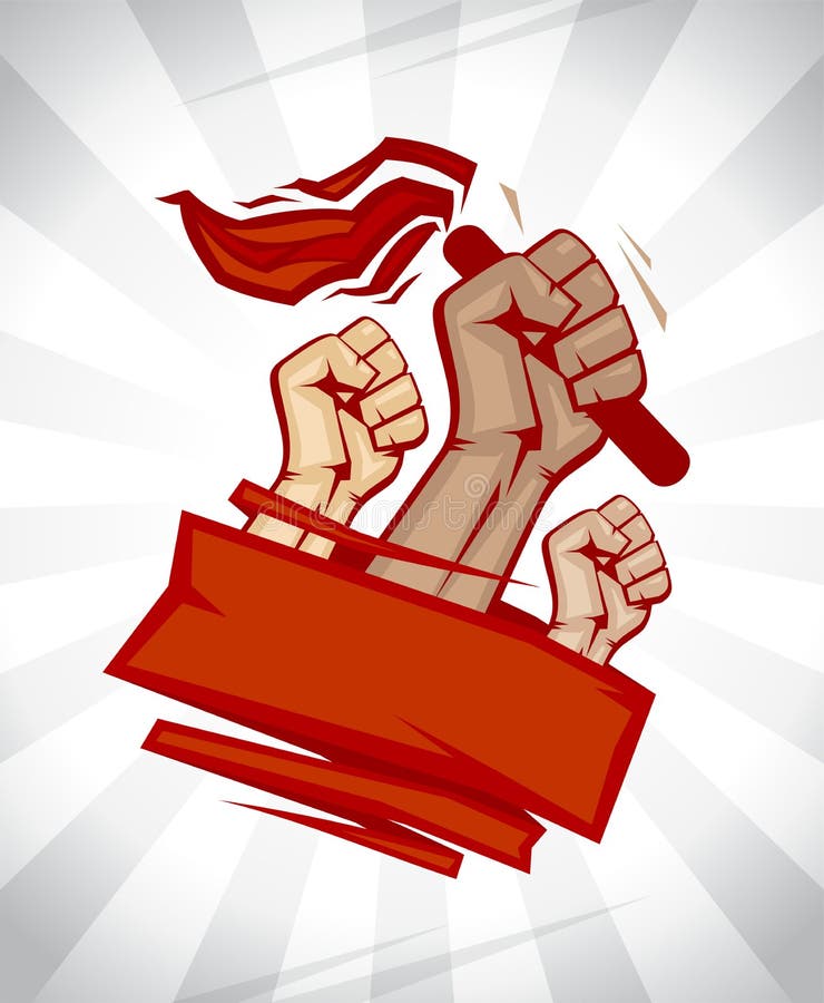 Vector Poster with Hand Holding Torch, Black Lives Matter Stock Vector ...