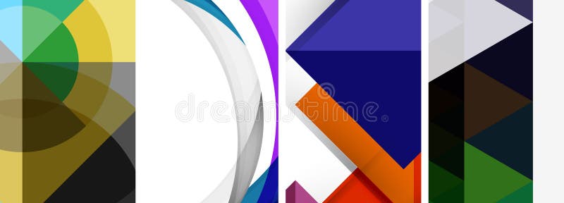 Vector Posters - Minimalist Geometric Abstract Backgrounds, Featuring ...