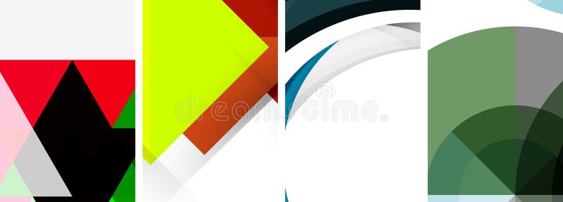 Vector Posters - Minimalist Geometric Abstract Backgrounds, Featuring ...