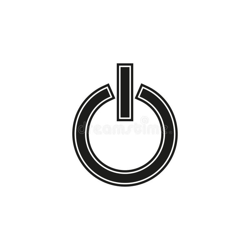 Vector Power Button, Start Technology Symbol - Switch Off Sign Stock ...