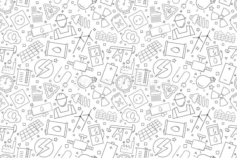 Vector Industry Pattern. Industry Seamless Background Stock Vector ...