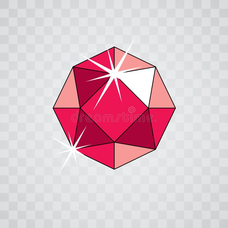 Vector Precious Decorative Element, Polygonal. Luxury Diamond Icon ...