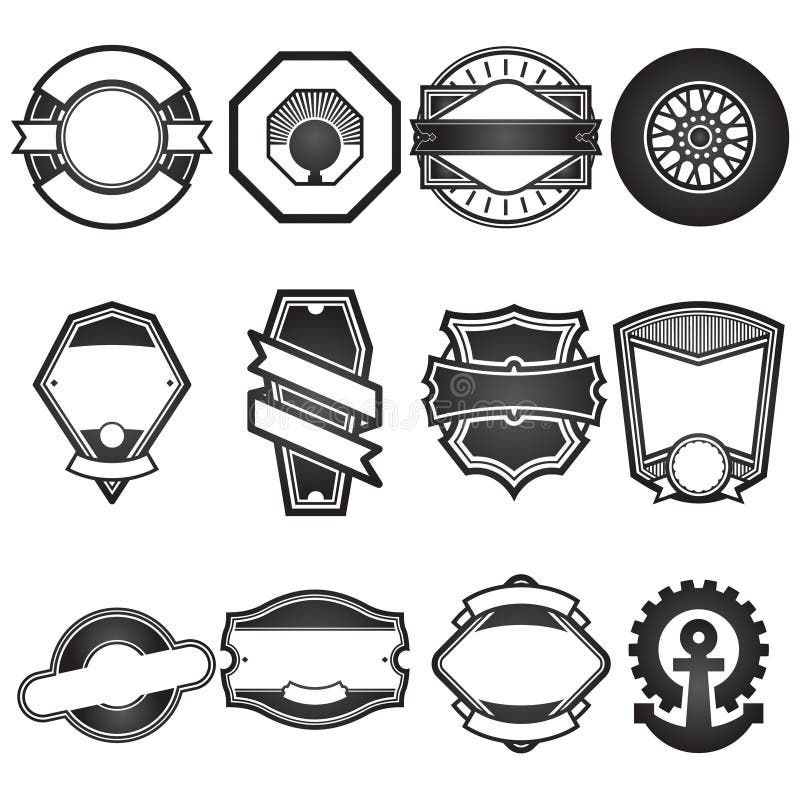Vector Premium Quality Shield Labels Set Stock Vector - Illustration of ...