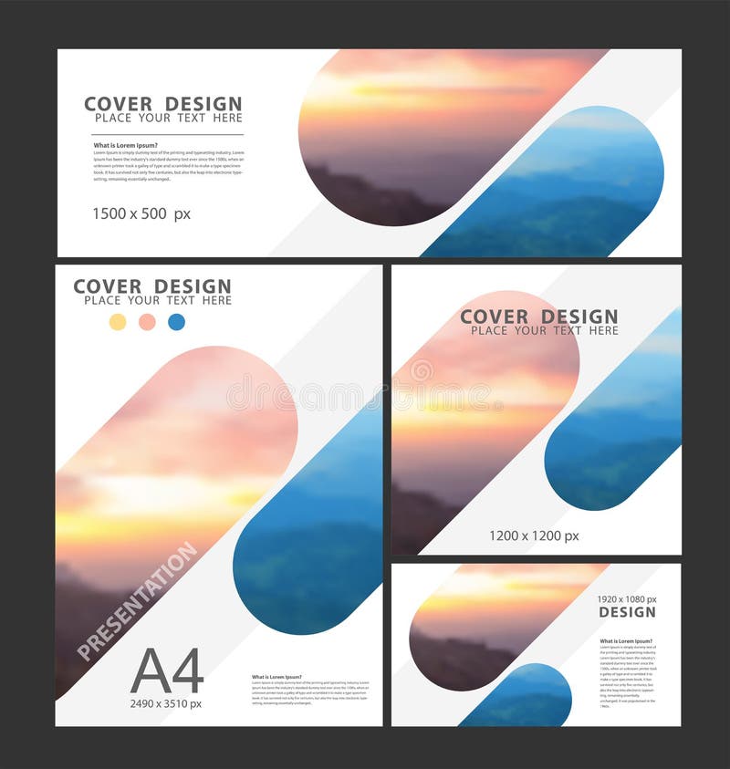 Vector Presentation Layout Templates Design, Brochure Report Cover ...