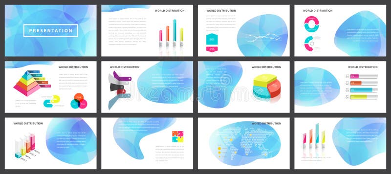 Vector Infographic Design Template Set. Many Graphics Types. 3D ...