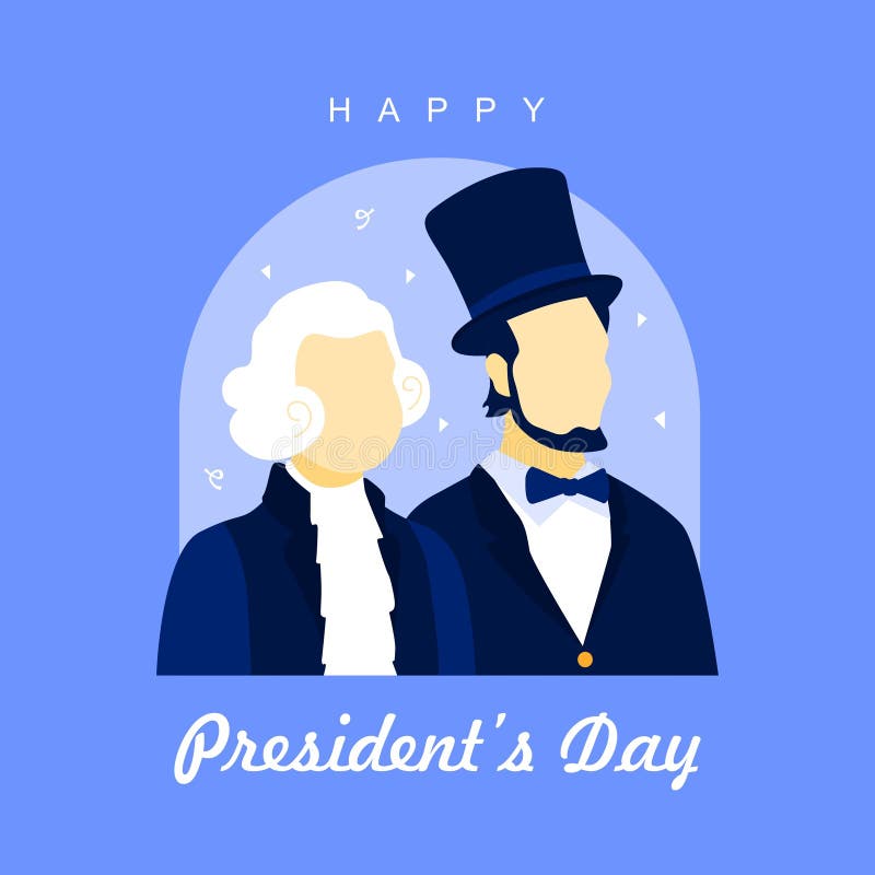 Vector Presidents Day Post Template Stock Vector - Illustration of ...