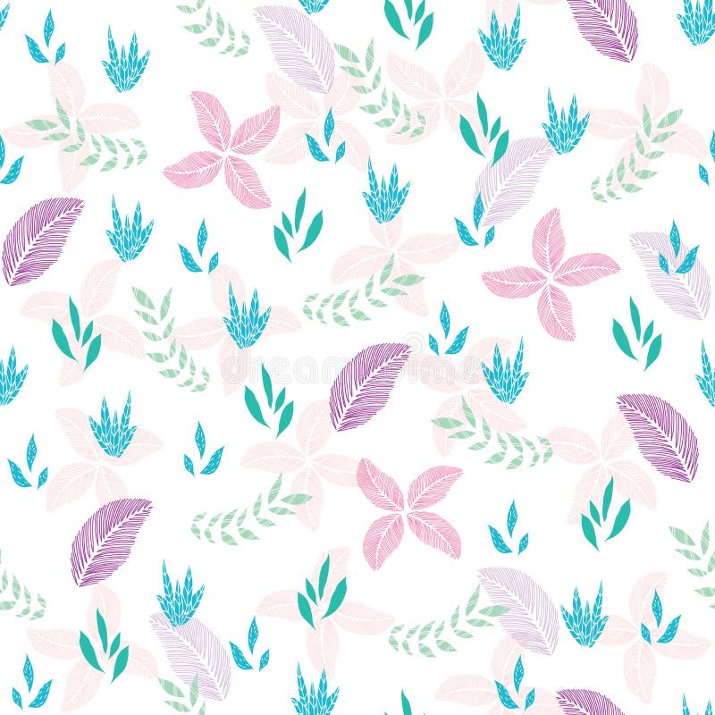 Pretty Pastel Vector Seamless Patterns (tiling, Stock Vector ...