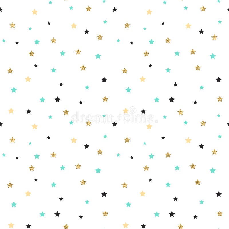 Vector Pretty Star Pattern Design Stock Vector - Illustration of golden ...