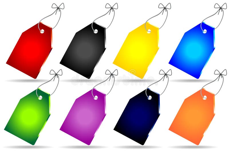 Vector price color set stock vector. Illustration of ribbon - 13644258