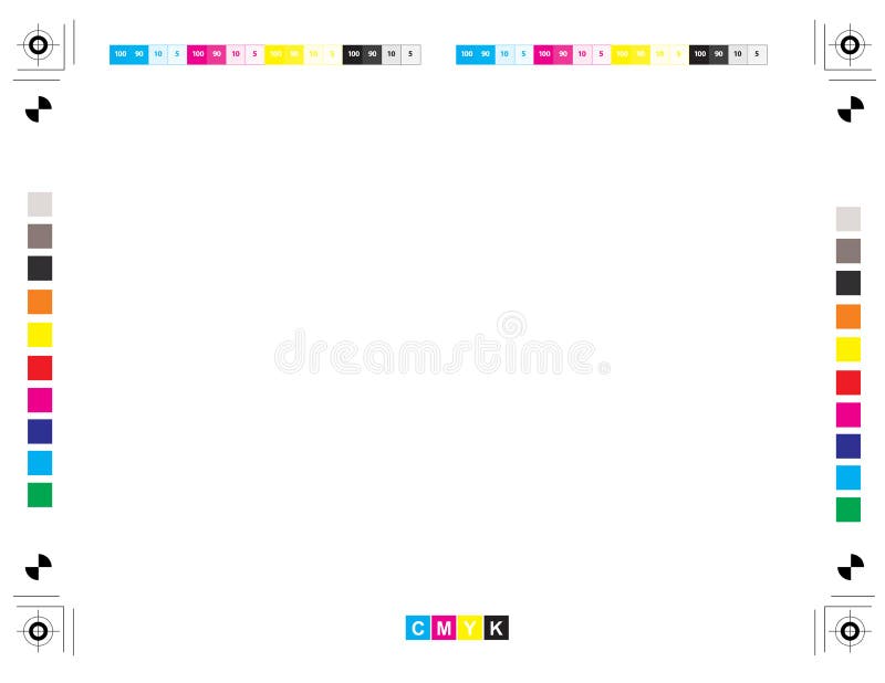 Vector Printing Calibration Chart Stock Vector - Illustration of marks ...
