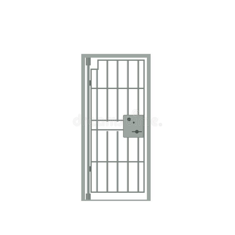 Prison door stock vector. Illustration of drawing, isolated - 47556123