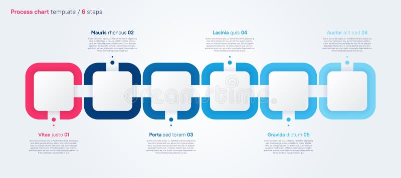 Vector Process Chart Design Template Stock Vector - Illustration of ...