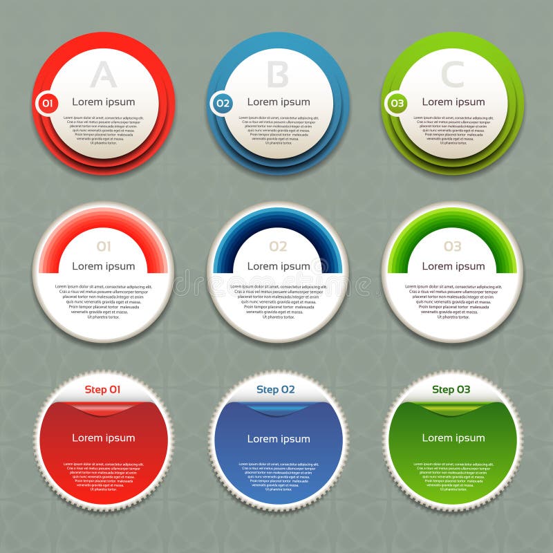 Vector Progress Background / Product Choice or Version Stock Vector ...