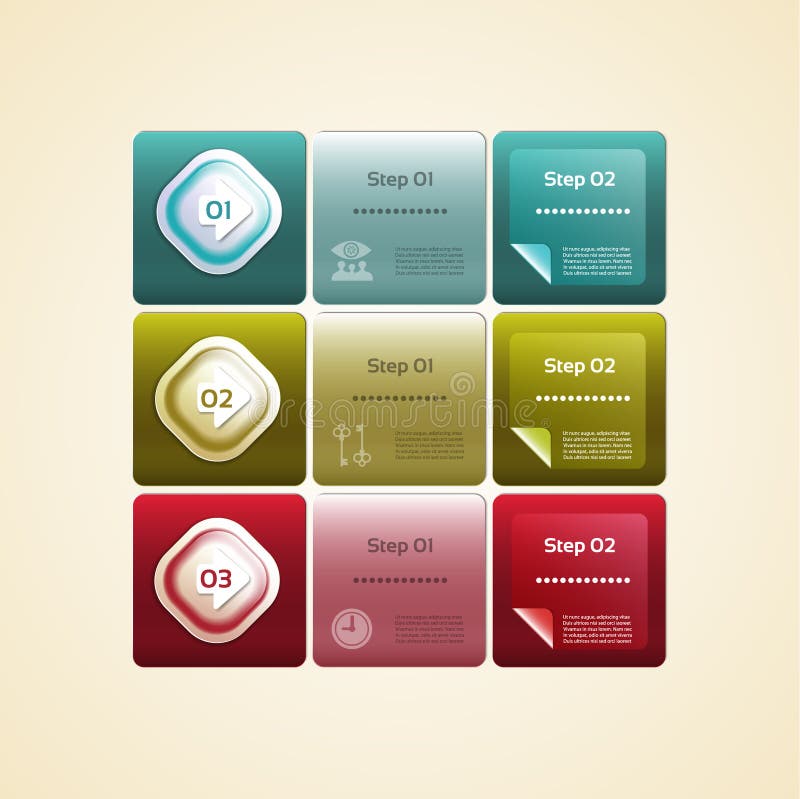 Vector Progress Background / Product Choice or Version Stock Vector ...