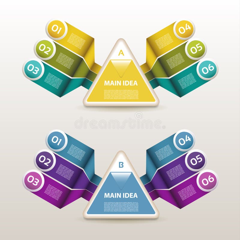 Vector Progress Background / Product Choice or Version Stock Vector ...