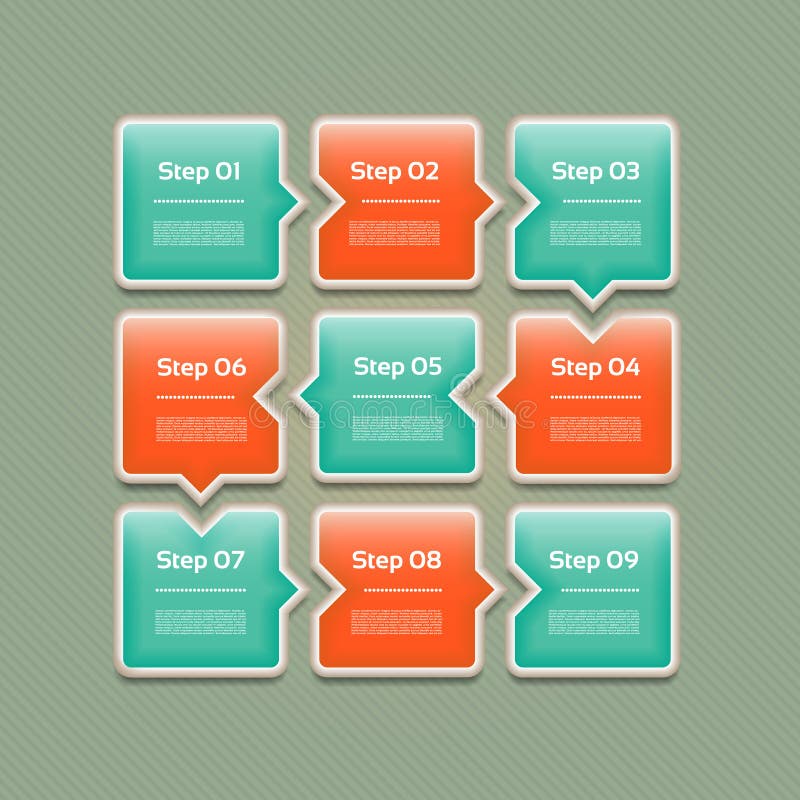 Vector Progress Background / Product Choice or Version Stock Vector ...