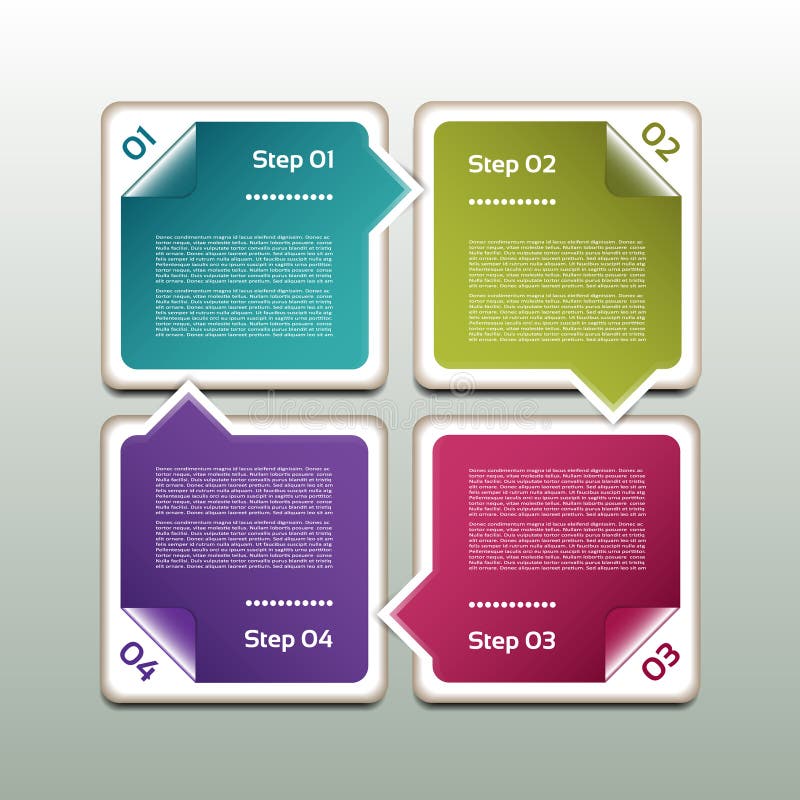 Vector Progress Background / Product Choice or Version Stock Vector ...