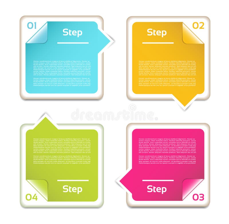 Vector Progress Background / Product Choice or Version Stock Vector ...