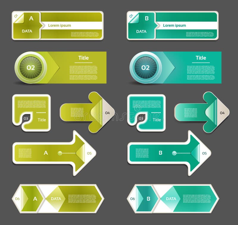 Vector Progress Background / Product Choice or Version Stock Vector ...