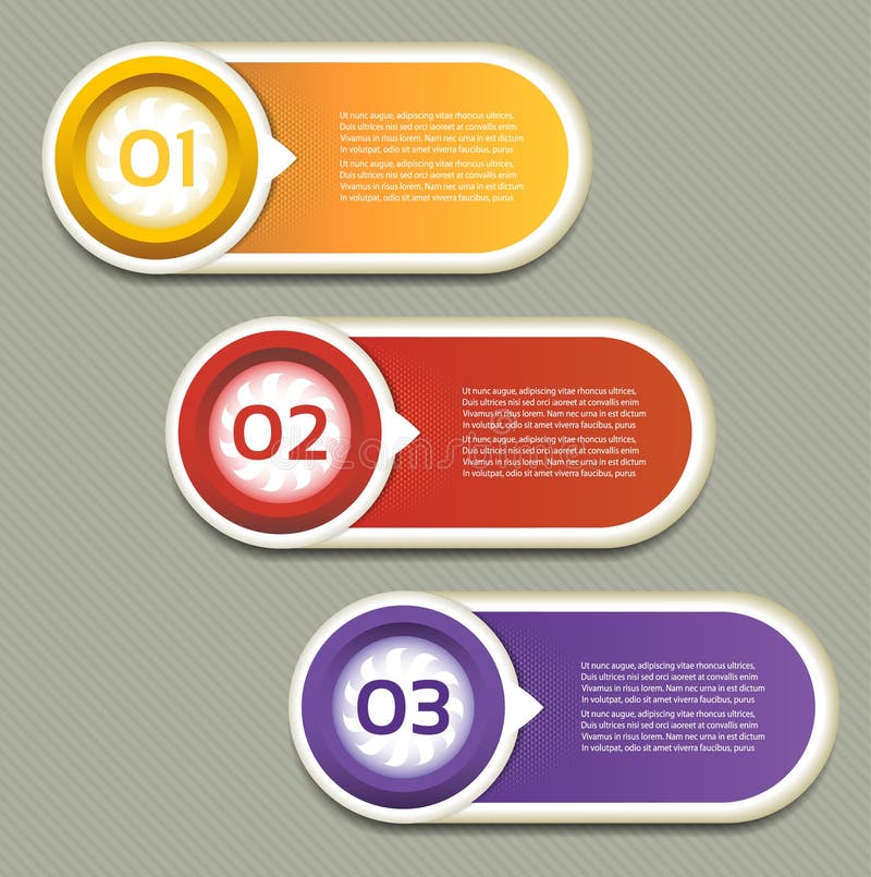 Vector Progress Background / Product Choice or Version Stock Vector ...