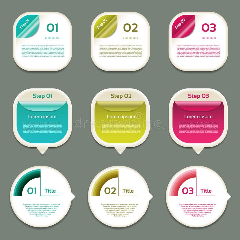 Vector Progress Background / Product Choice Or Version Stock Vector ...