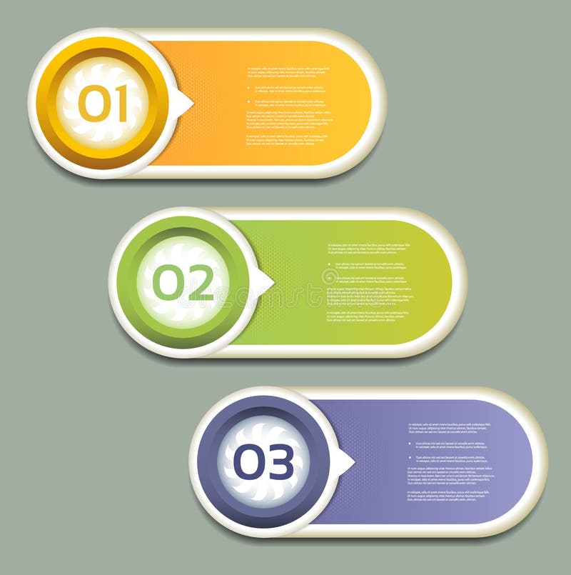 Vector Progress Banners with Colorful Tags. Stock Vector - Illustration ...