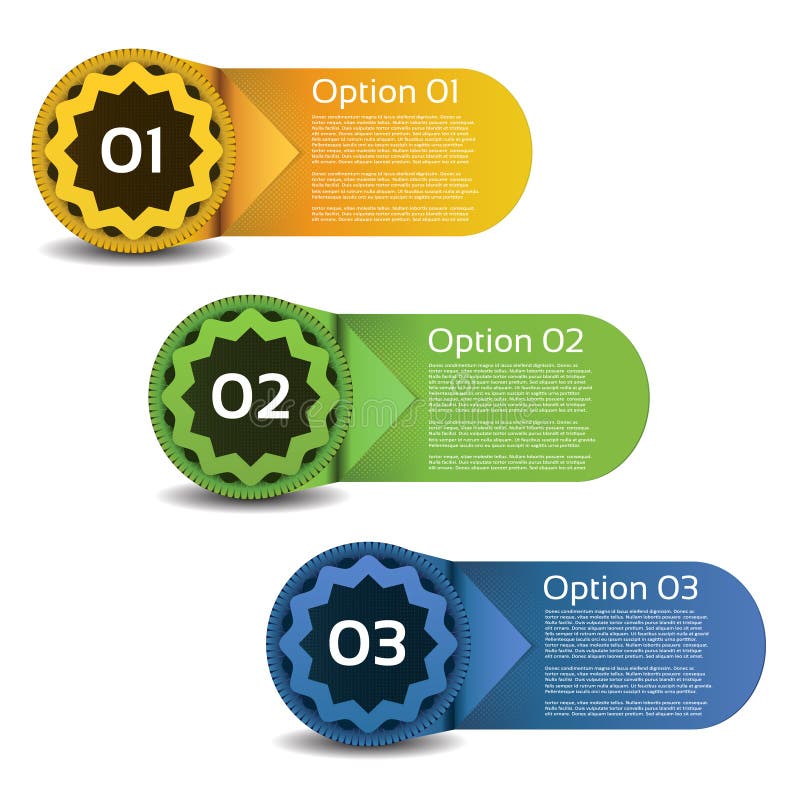 Vector Progress Background / Product Choice or Version Stock Vector ...