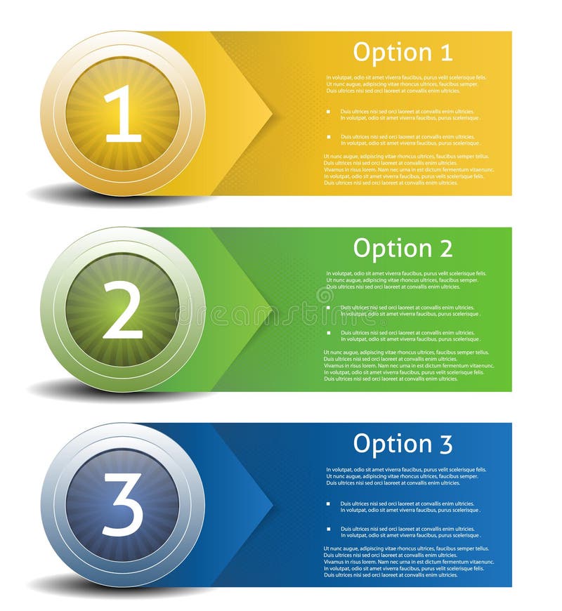 Vector Progress Background / Product Choice or Version Stock Vector ...