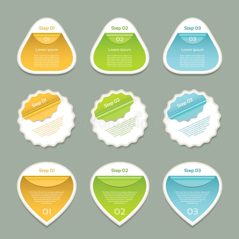 Vector Progress Background / Product Choice or Version. Stock Vector ...