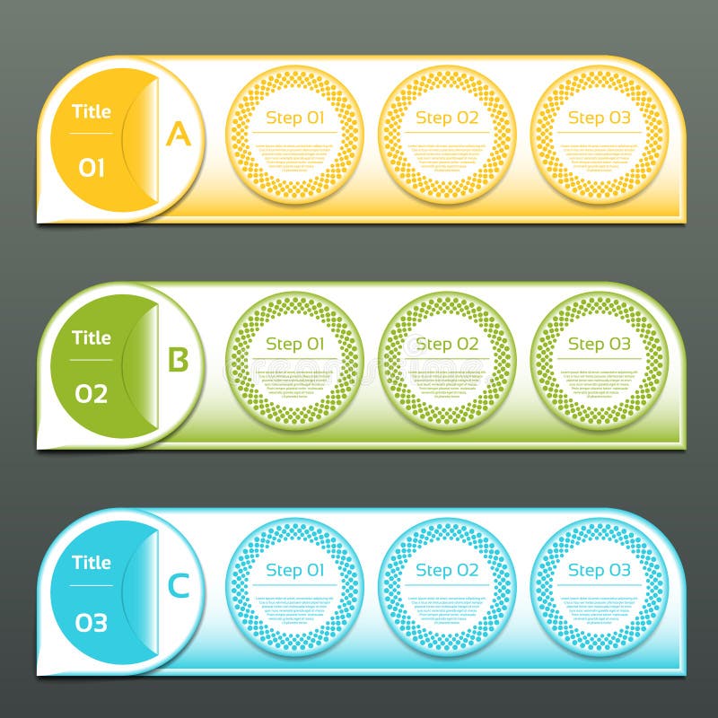 Vector Progress Background / Product Choice or Version Stock Vector ...