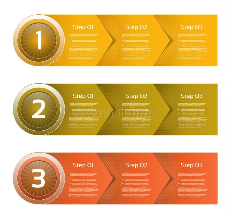 Vector Progress Background / Product Choice or Version Stock Vector ...