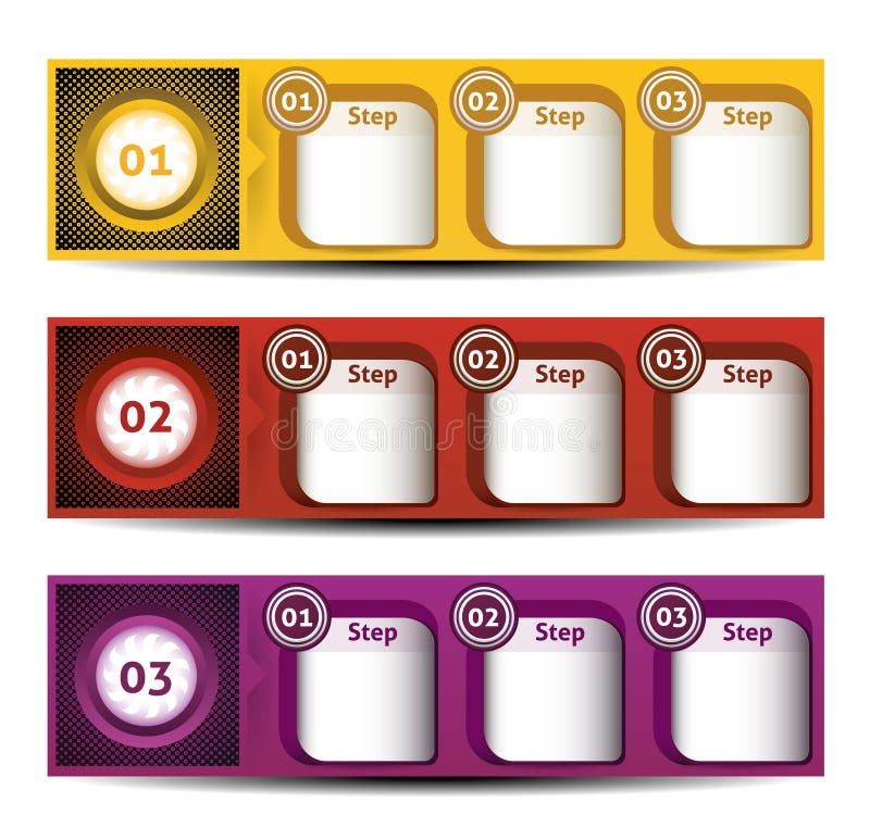 Vector Progress Background / Product Choice or Version Stock Vector ...