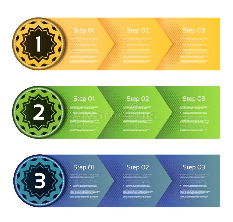 Vector Progress Background / Product Choice or Version Stock Vector ...