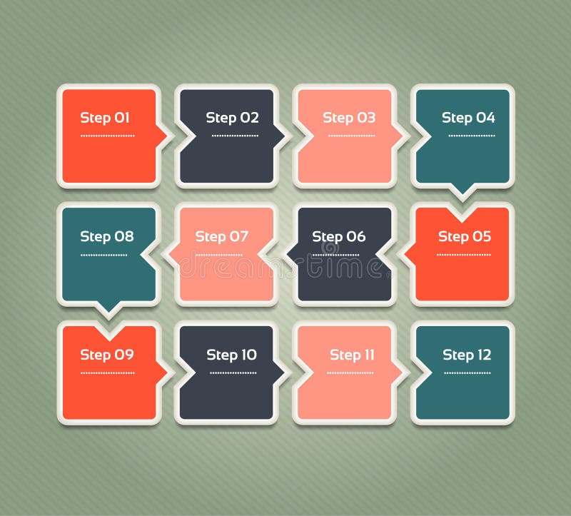 Vector Progress Background. Template for Diagram, Graph, Presentation ...