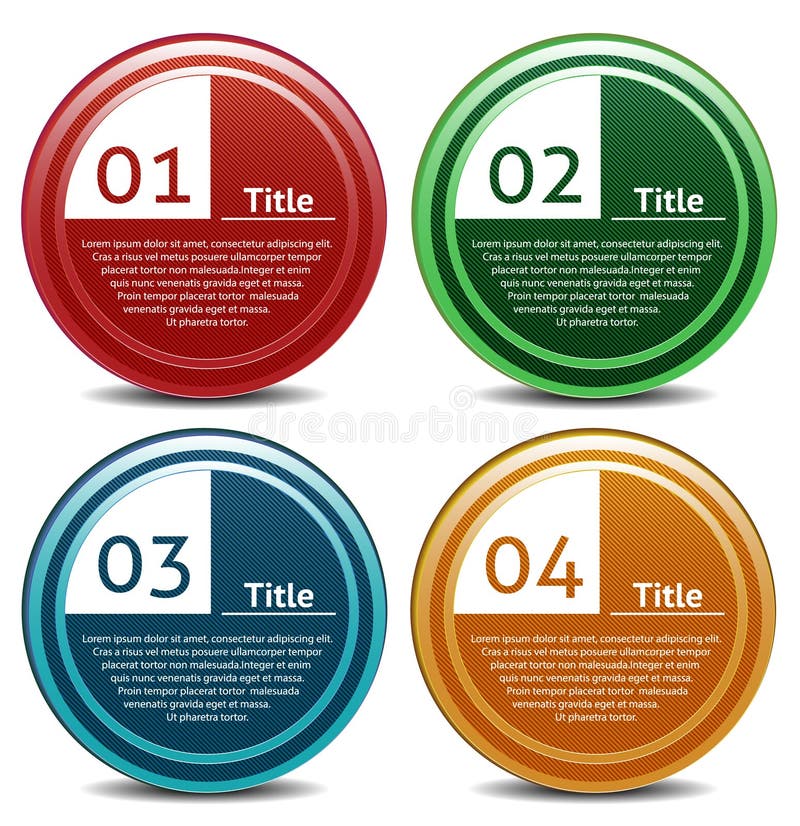 One Two Three - 3D Vector Progress Icons Stock Vector - Illustration of ...