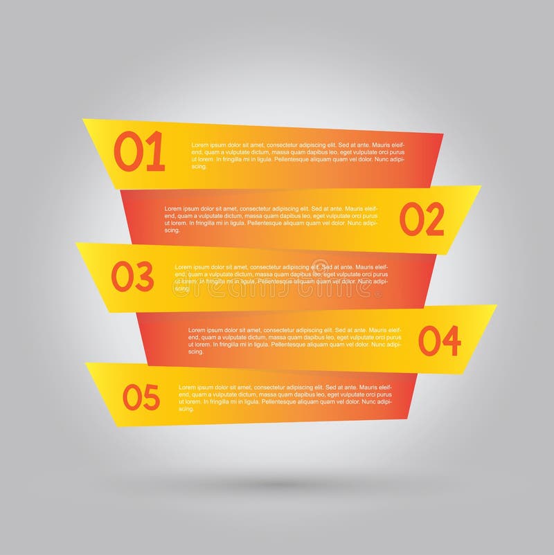 Vector Progress Icons for Five Steps or Options Stock Vector - Illustration of creative, icon ...