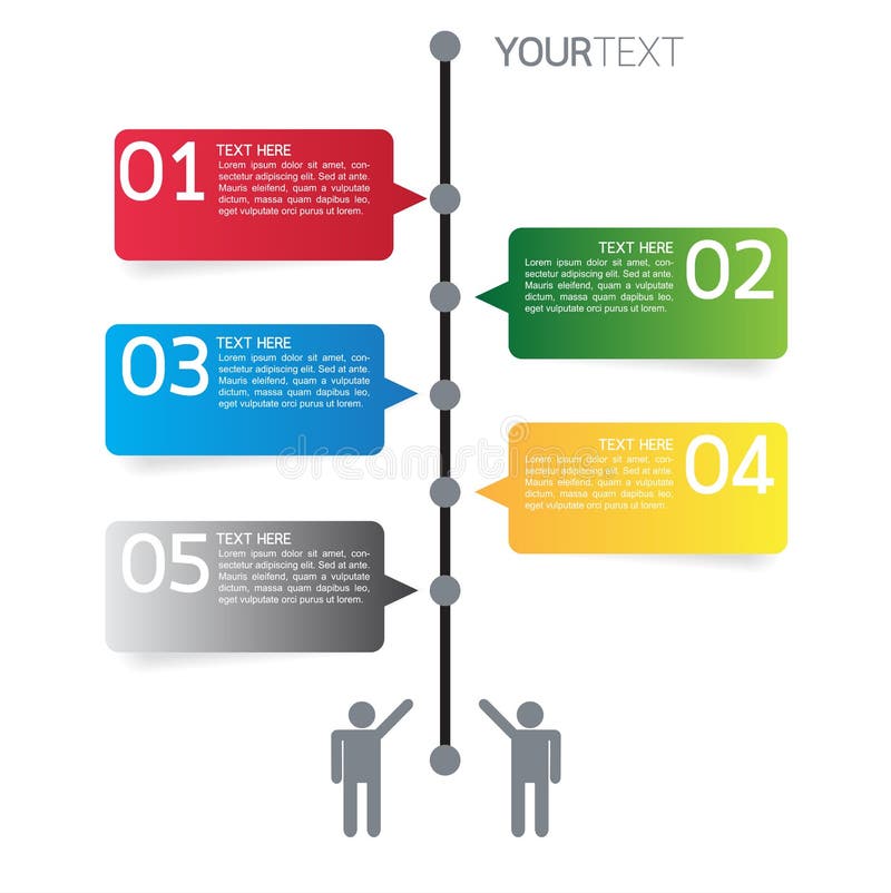 Vector Progress Icons for Five Steps or Options Stock Vector ...