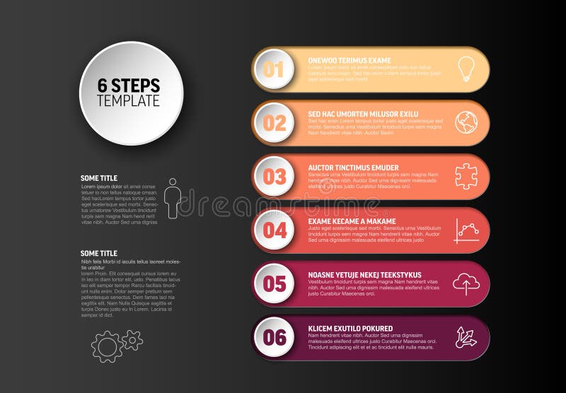 Infographic Progress Timeline Template Stock Vector - Illustration of color, circle: 244553160