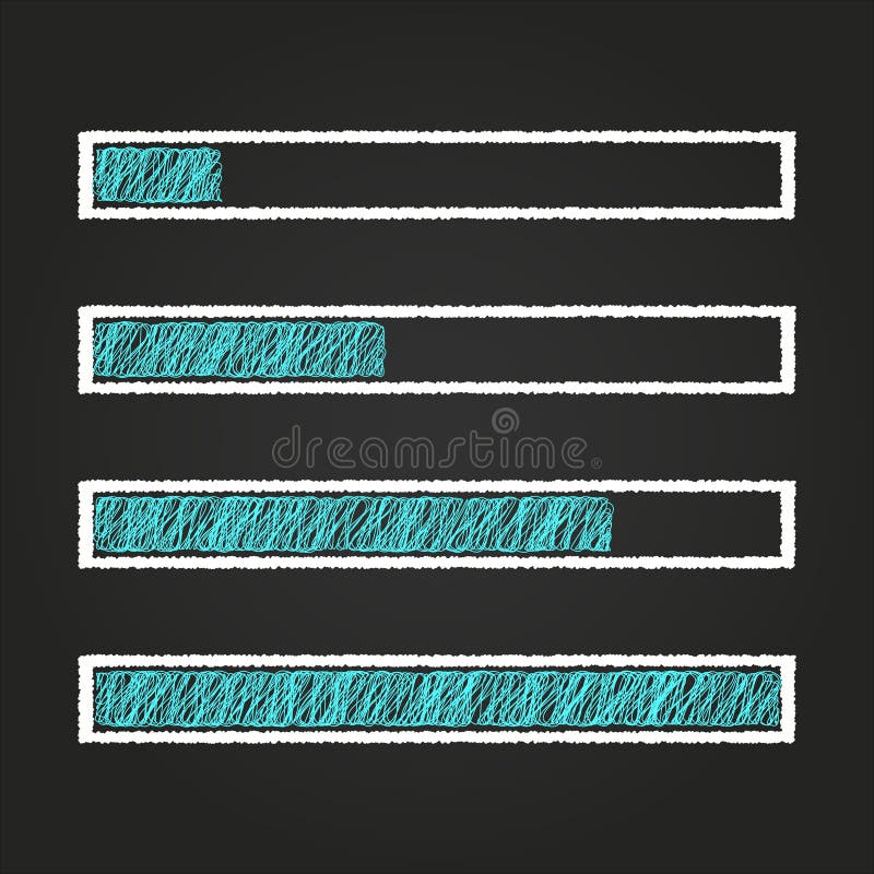 Vector Progress Loading Bar Stock Vector - Illustration of software ...