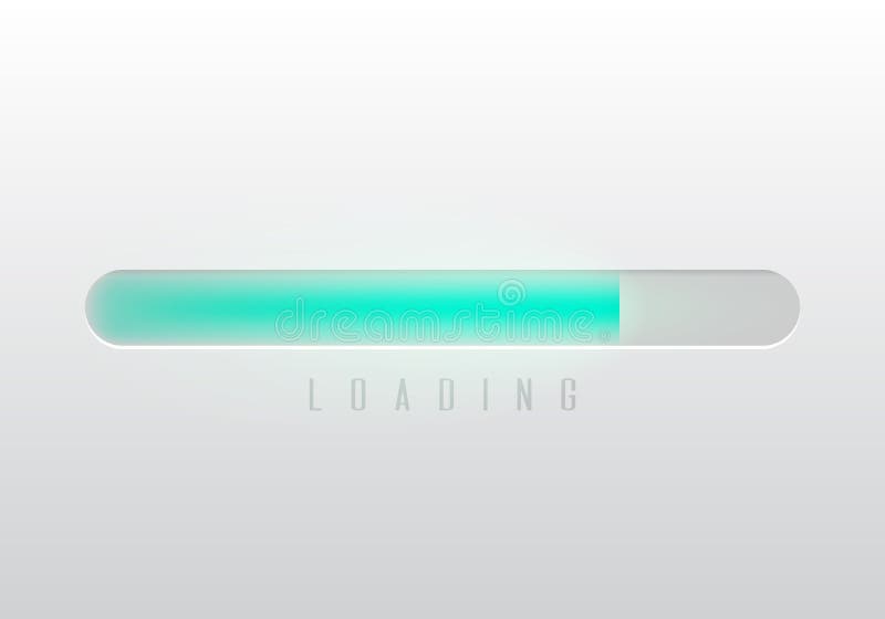 Vector Progress Loading Bar. Illustration for Ui Design, for Mobile ...