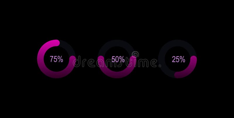 Vector Progress Rings. stock vector. Illustration of crown - 135944077