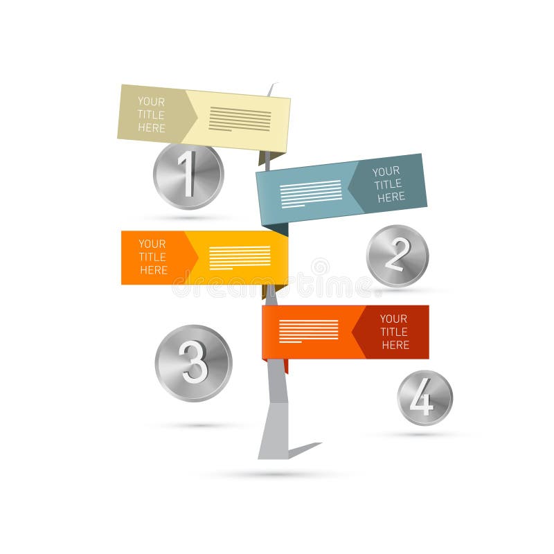 Vector Progress Steps for Tutorial, Infographics Stock Vector ...