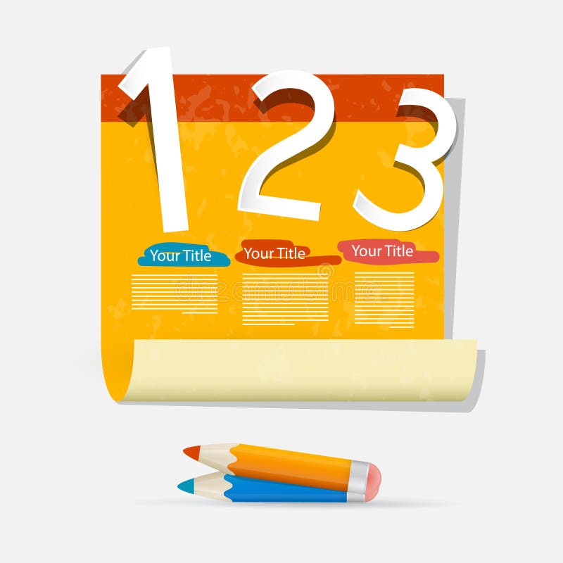 Vector Progress Steps for Tutorial, Infographics Stock Vector ...