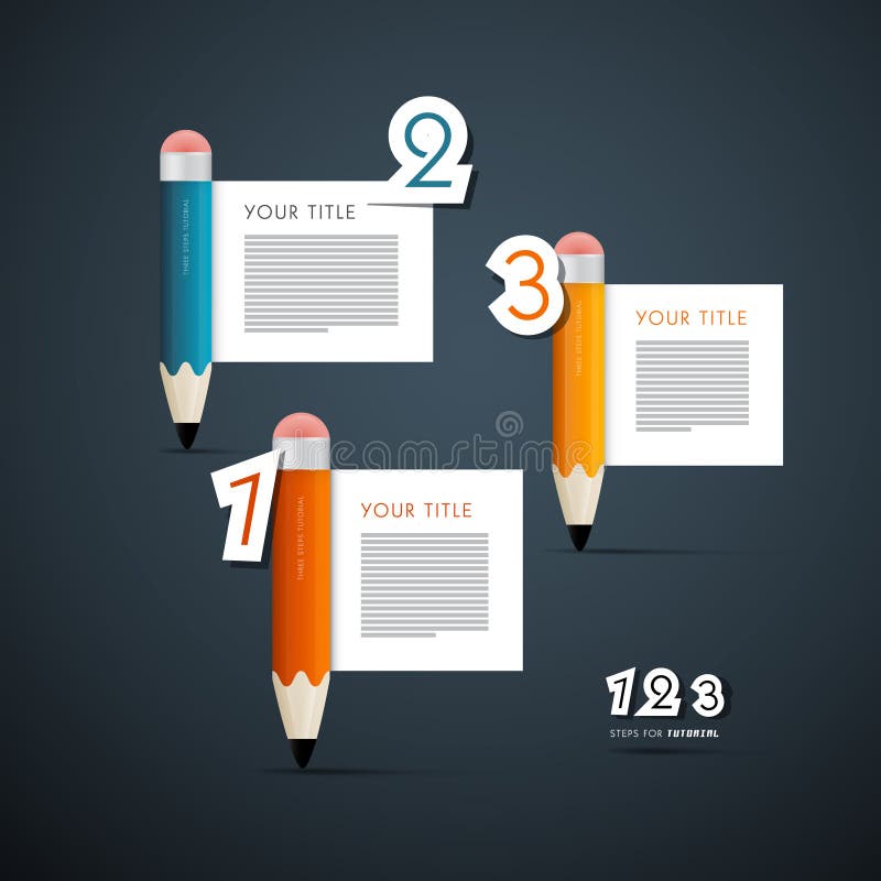 Vector Progress Steps for Tutorial, Infographics Stock Vector ...