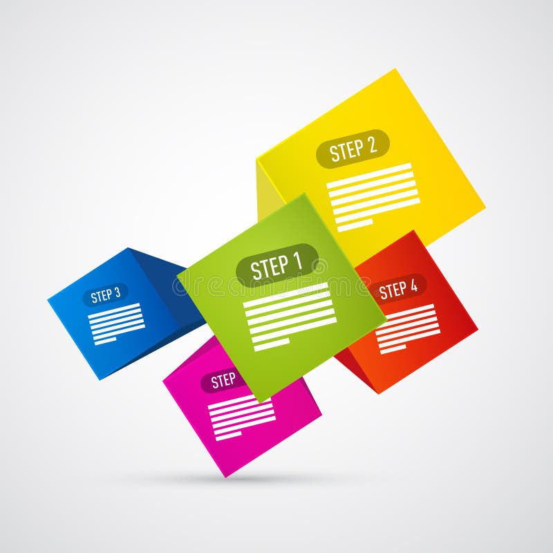 Vector Progress Steps for Tutorial, Infographics Stock Vector ...