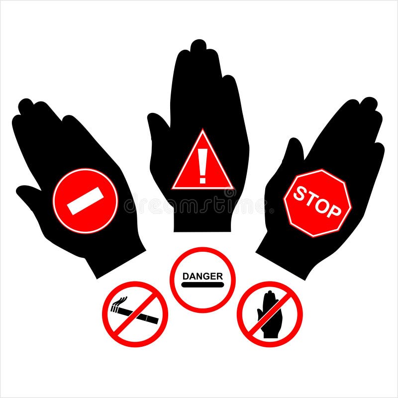 Prohibiting Signs. Prohibition Sign Stock Vector - Illustration of ...