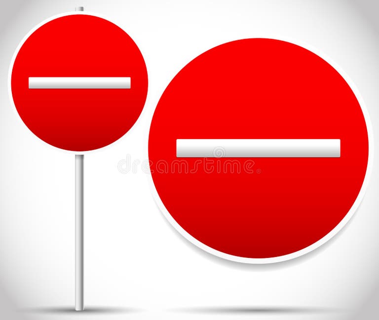 Vector Prohibition, Restrictive Signs. Stock Illustration ...